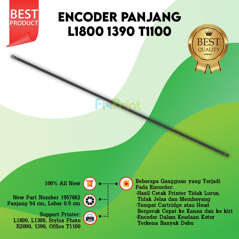 Jual Film Encoder Strip Epson 1390 R1390 R2000 T1100 L1300 L1800 ...