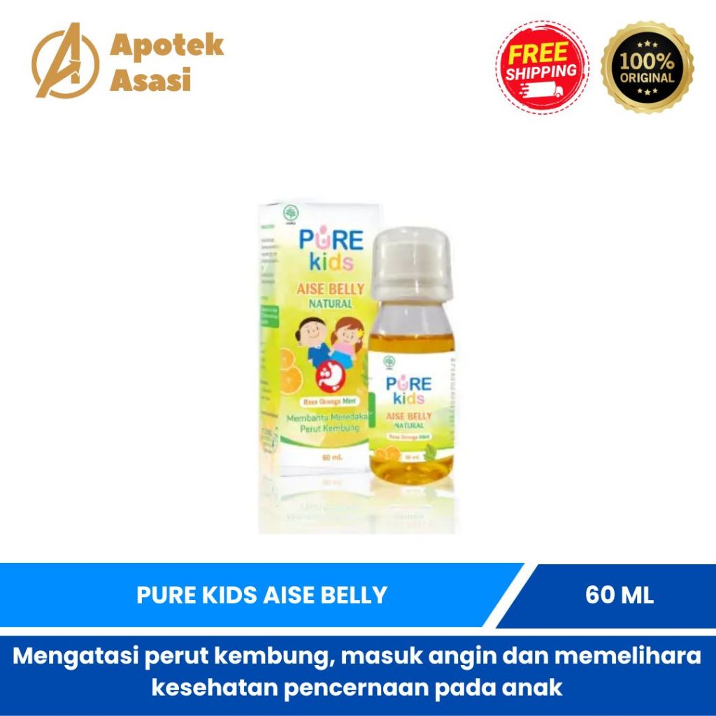 Jual Pure Kids Aise Belyy 60 mL - Sirup Pereda Kembung dan Masuk Angin ...