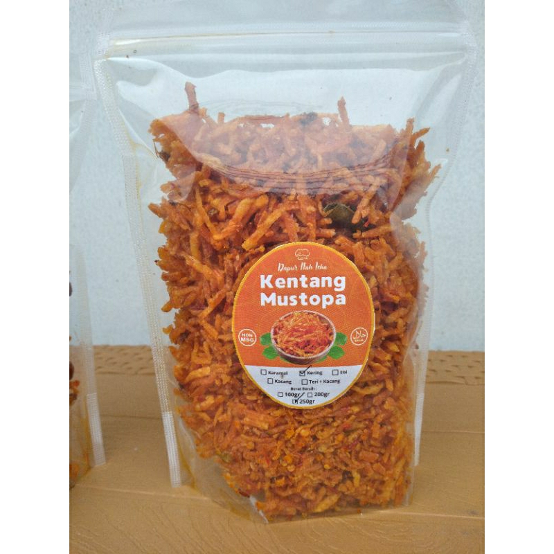 Jual kentang mustopa kering Dapur ifah icha 250gr pedas dan nikmat yuk ...