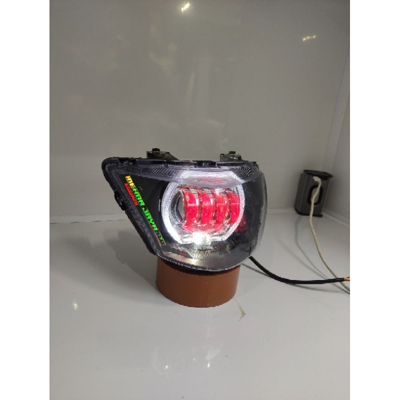 Jual MIKA REFLEKTOT LAMPU LED MIO J MIO GT BILED 4 LENSA BILED COSTUM ...