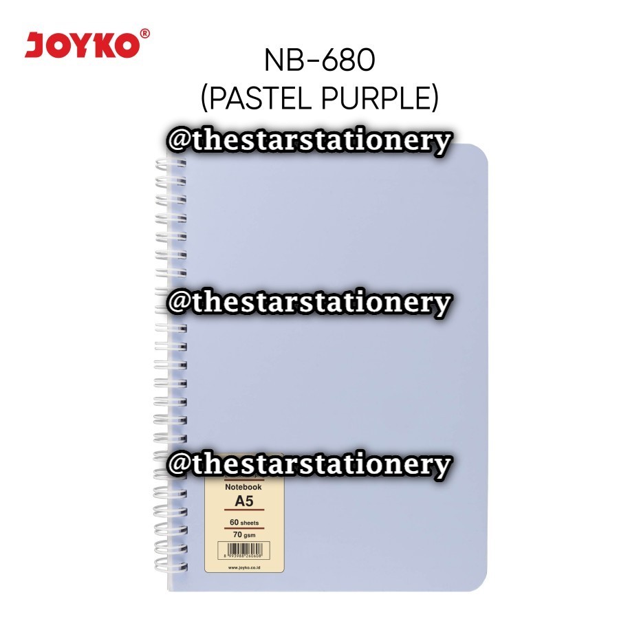 Jual (1 Biji) Spiral Book Joyko NB-680 A5 60 Lembar / Ruled Notebook ...