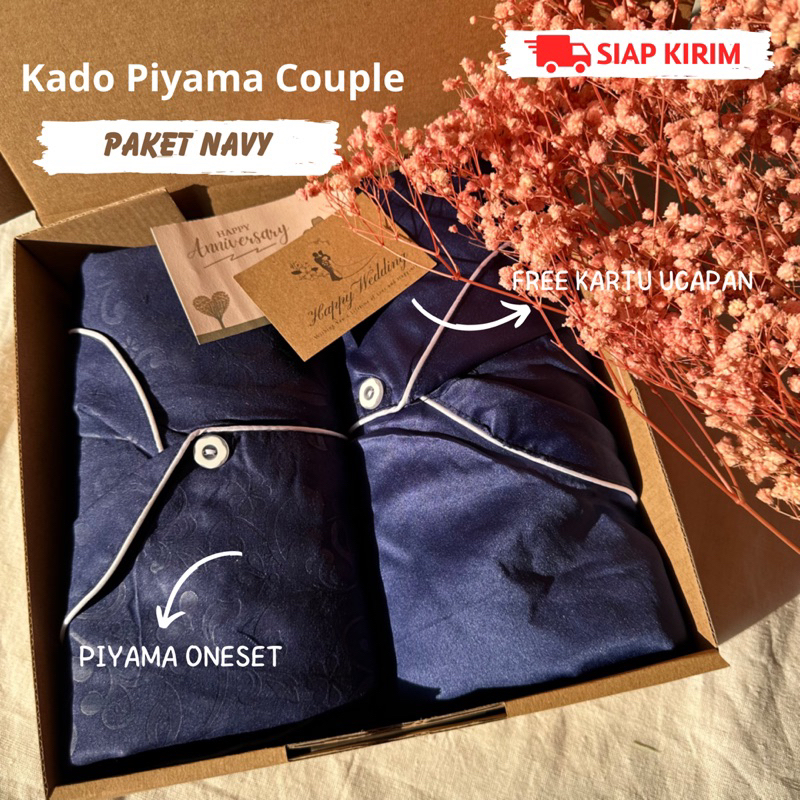 Jual 𝐁𝐘 𝐀𝐃𝐈𝐍𝐃𝐀 Hampers Wedding Piyama Couple Set | Kado Pernikahan ...