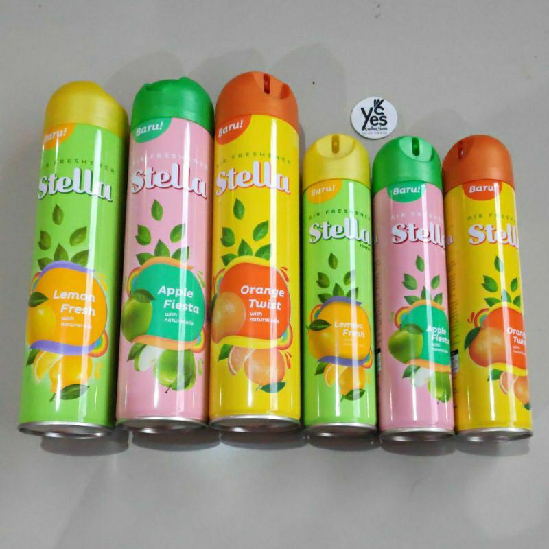 Jual Stella Home Aerosol 400ml - 200ml Spray Air Freshener Natural Oil ...