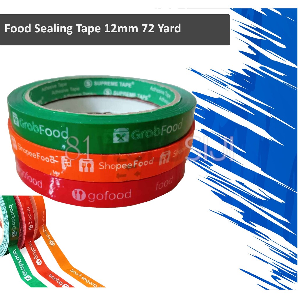 Jual Food Sealing Tape Solasi makanan 12mm 72 Yard | Shopee Indonesia