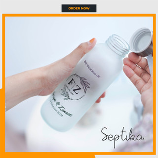 Jual Souvenir Botol Kaca Tumbler Doff Sablon Dove 420 Ml Tali Silver ...