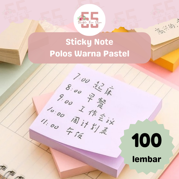 Jual Sticky Note Warna / Sticky Note Polos / Sticky Note Aesthetic ... Jual Sticky Note Warna / Sticky Note Polos / Sticky Note Aesthetic ...