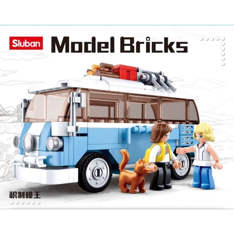 Jual brick Sluban Mobil klasik retro Jadul VW COMBI | Shopee Indonesia