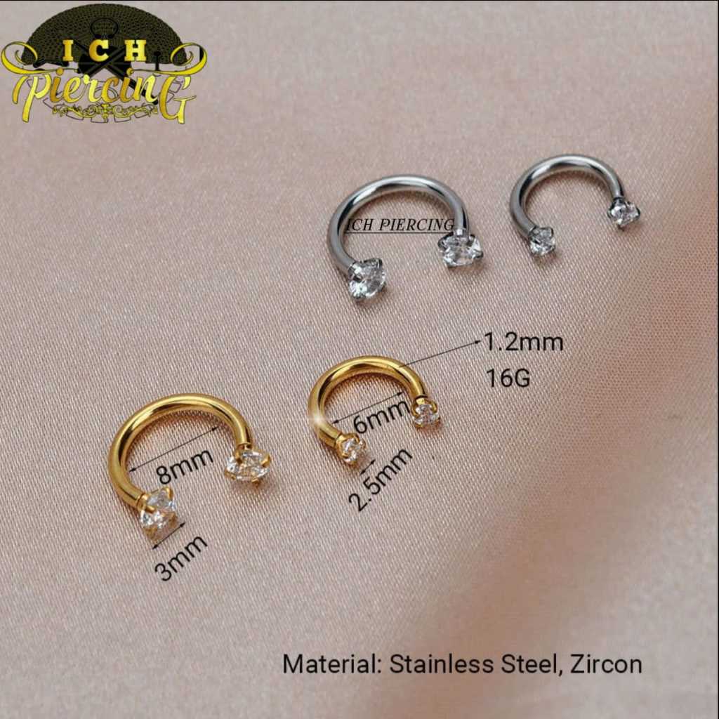 Jual anting earing c barbel daimond /nosetril earing / anting barbel ...