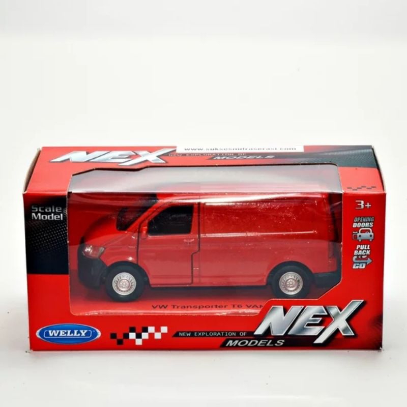 Jual Welly Volkswagen Transporter T6 Van Diecast Mainan VW Cargo Skala ...
