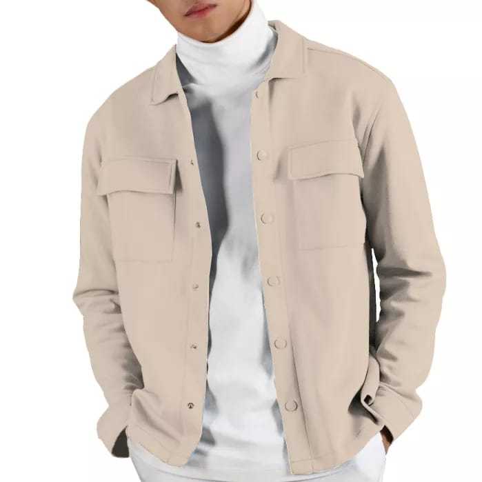 Jual Jaket Pria Shacket Pleece Jacket Sacket model Parka Tebal | Shopee ...