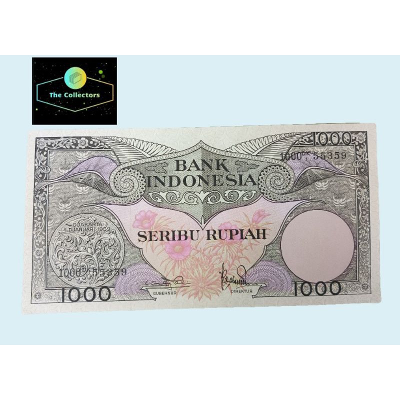 Jual Uang Kuno 1000 Rupiah Seri Bunga 1959 | Shopee Indonesia