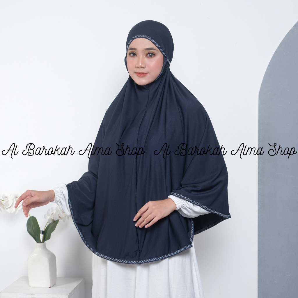Jual Jilbab Bergo Hijab Instan Jersey Jumbo Alma | Shopee Indonesia