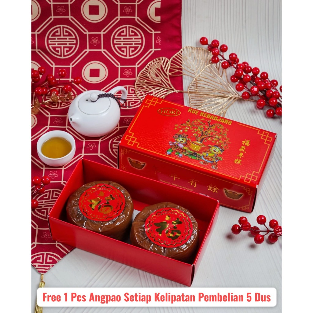 Jual Kue Keranjang Cap Hoki isi 2 (Dodol Imlek) + Free 1 Pcs Angpao ...