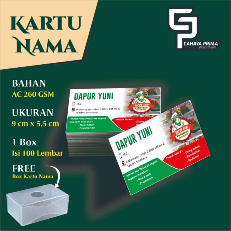 Jual [ PAKET 1 BOX ] Kartu nama perusahaan swasta, bank, ukm | Shopee ...