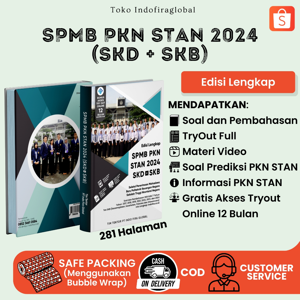 Jual Buku Terbaru SPMB PKN STAN [SKD + SKB] 2024 (Edisi Lengkap + Gratis Akses Online) Sesuai ...