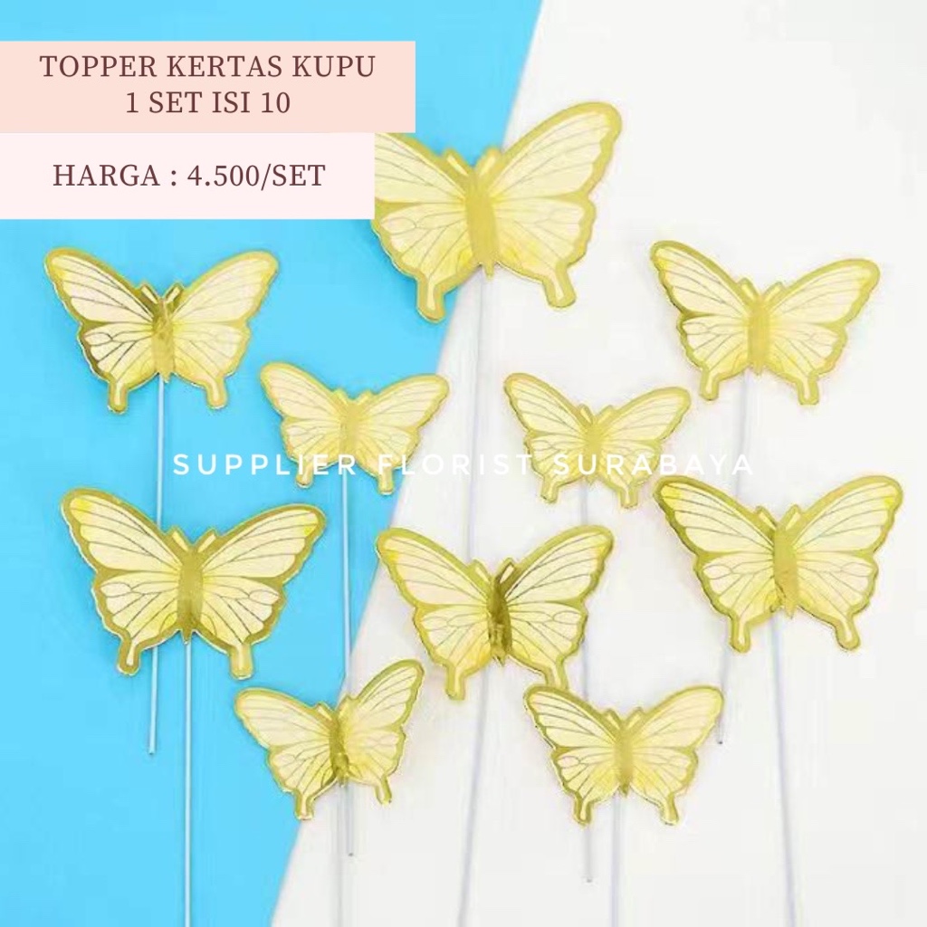 Jual TOPPER HIASAN KUE KUPU KUPU BUTTERFLY CAKE TOPPER ULANG TAHUN ...