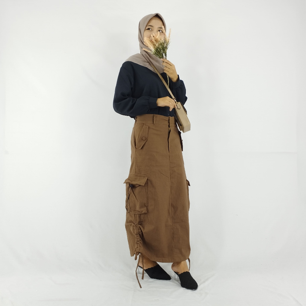 Jual Theory Cargo Kerut | Rok Trend Lebaran 2024 | Outfit setelan Hijab ...