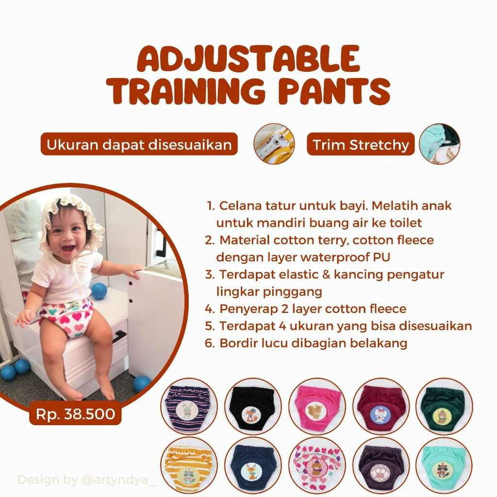 Jual Celana Anak Latihan Pipis Tatur Cuddleme Adjustable Training Pants ...