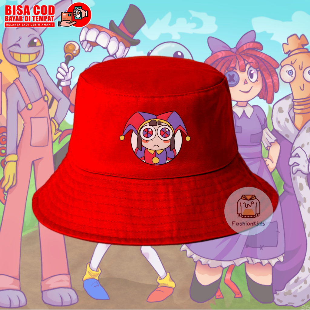 Jual Topi Bucket Anak Pomni The Amazing Digital Circus | Shopee Indonesia
