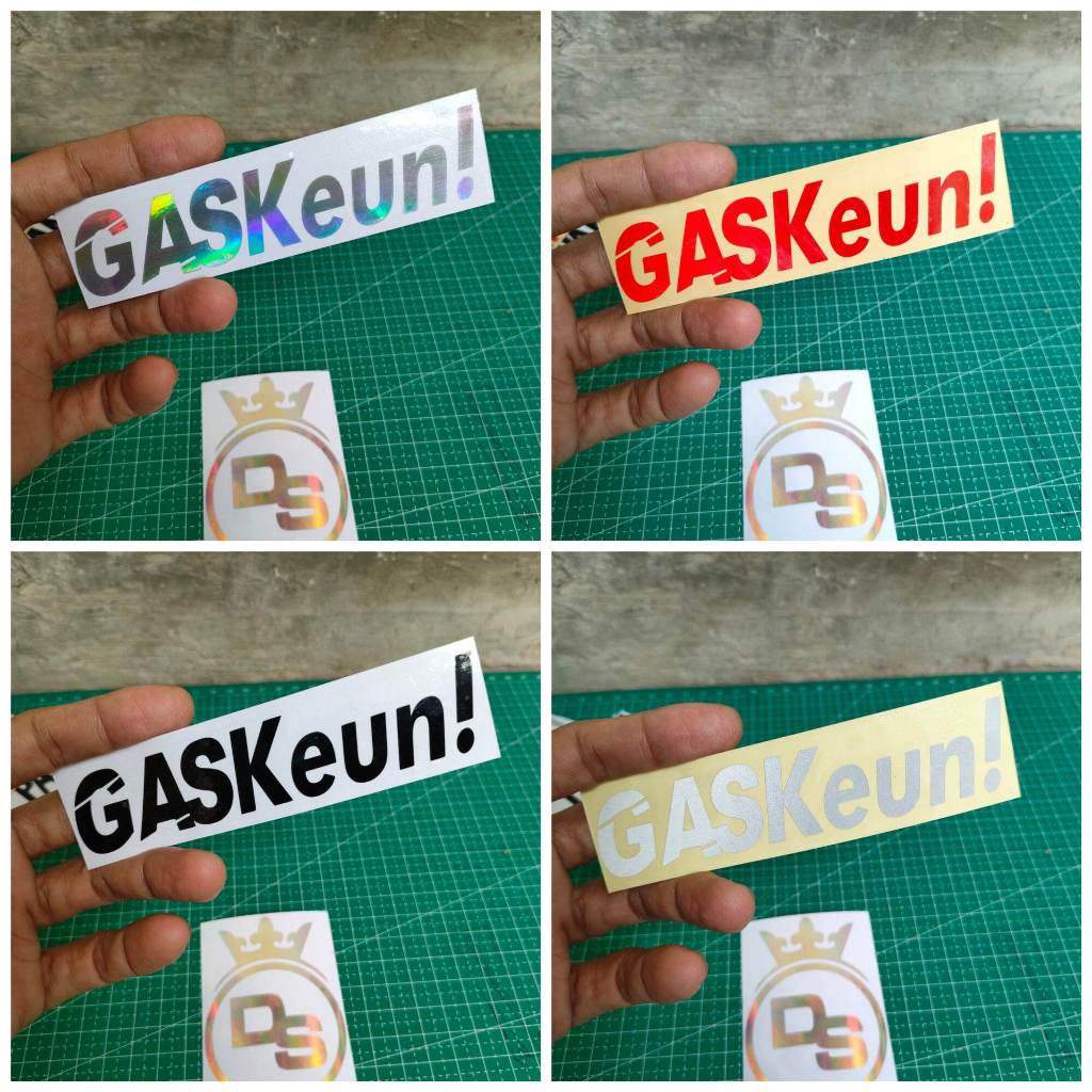 Jual Stiker Motor Tulisan GASKEUN! Cutting Variasi Emblems Motor Viral ...