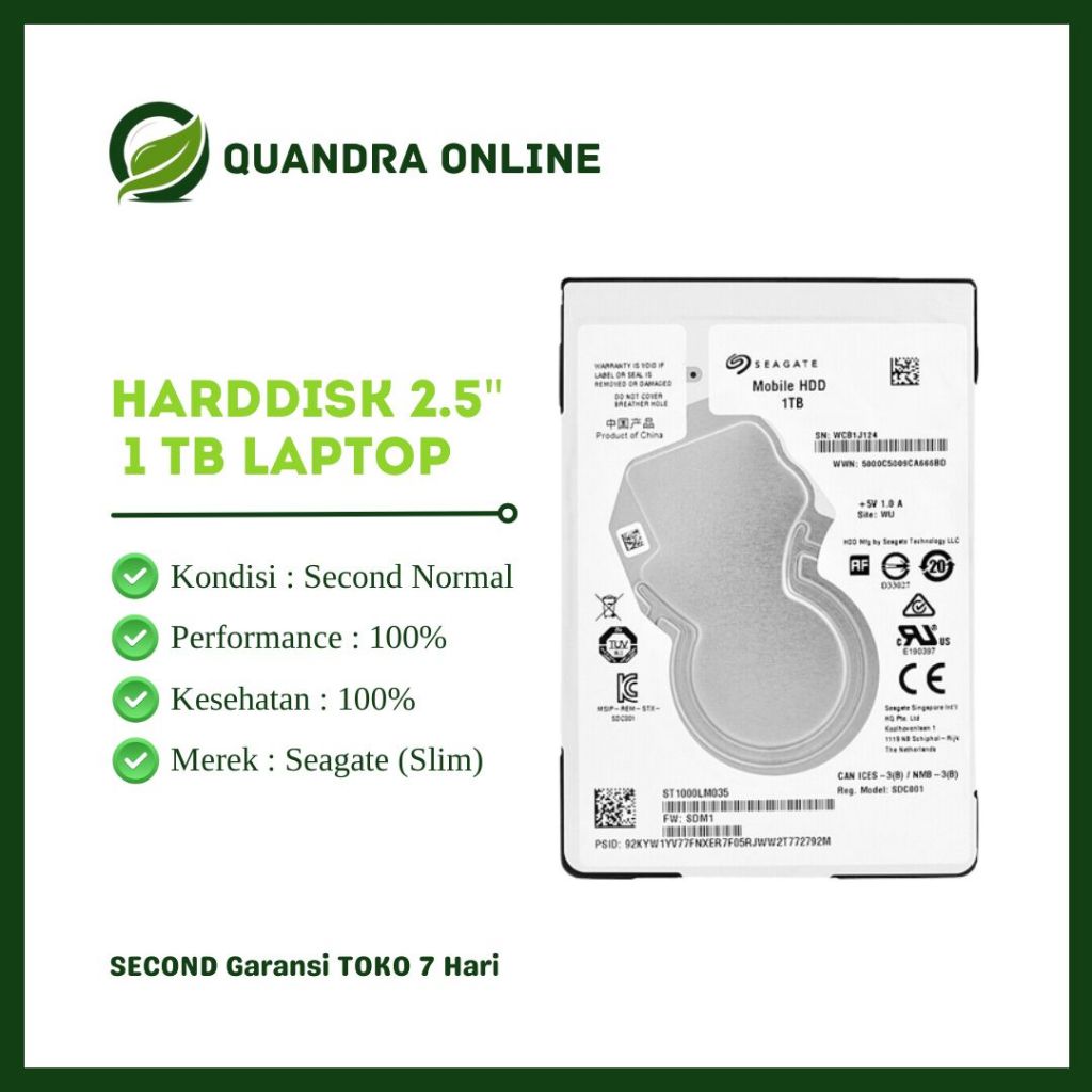 Jual Hardisk 2,5" Laptop 1TB Hdd Sentinel 100% Harddisk | Shopee Indonesia