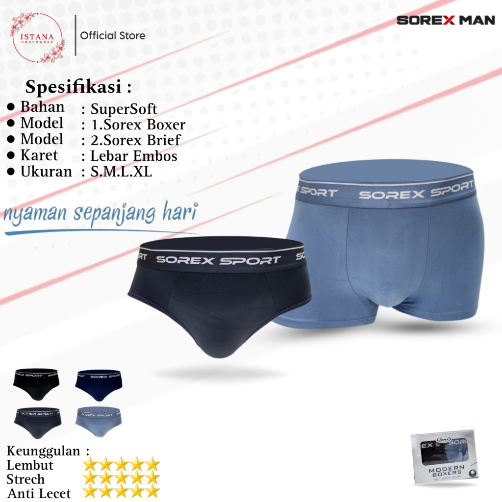 Jual CD sorex pria dewasa | celana dalam sorex Laki | super soft cd ...
