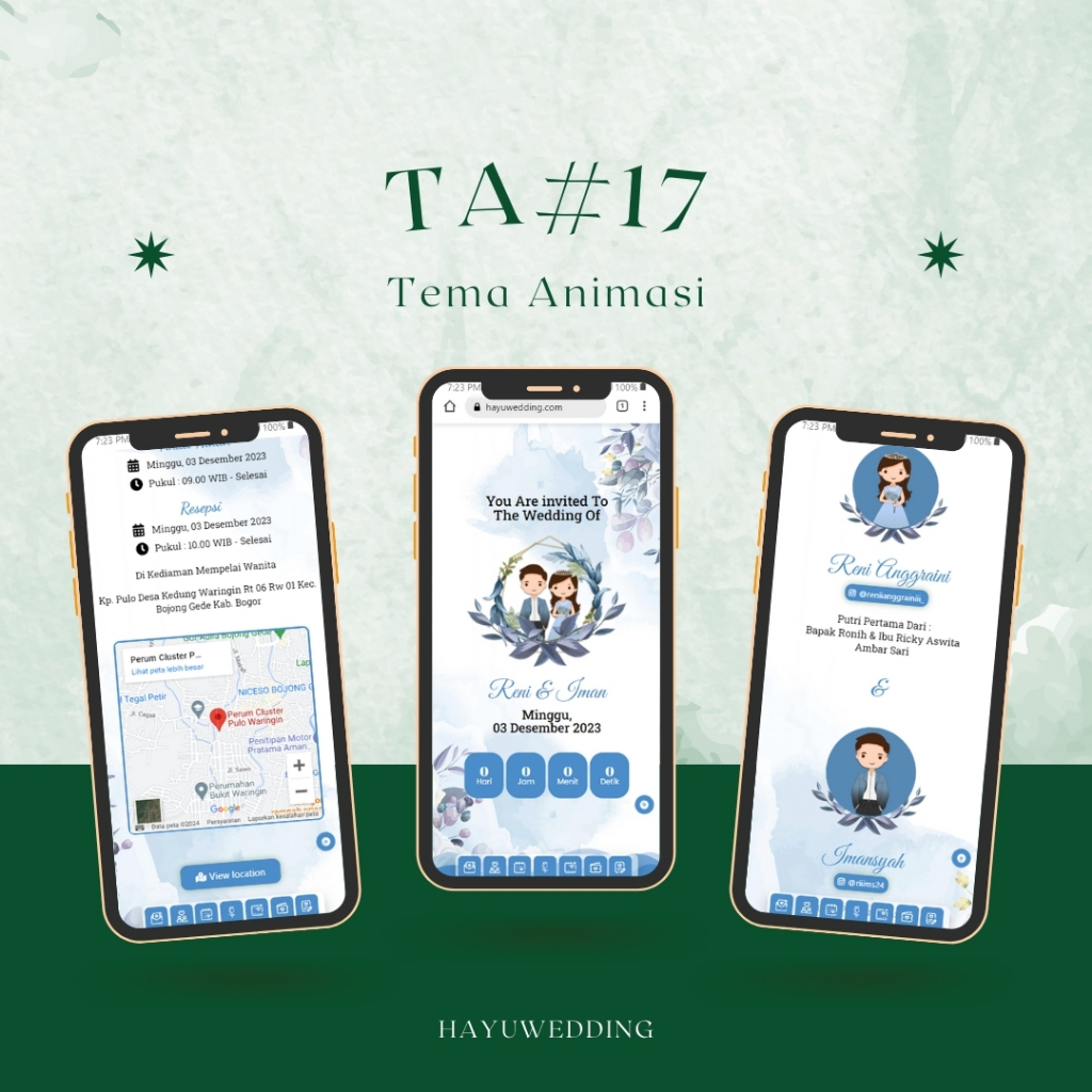 Jual TA#17 Animasi | Tema Animasi | Undangan Website Online Digital ...