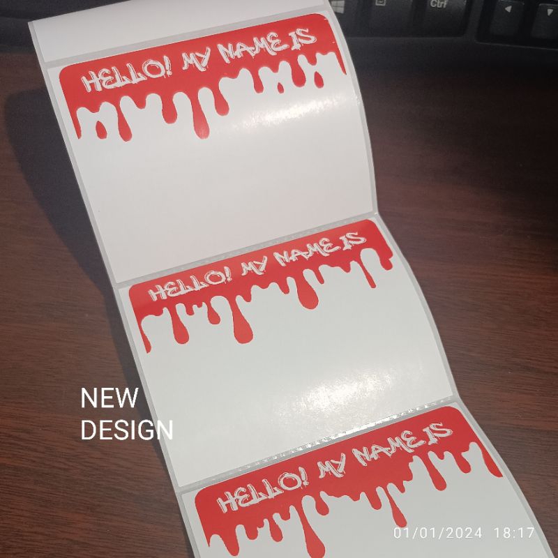 Jual Stiker Graffiti Hello My Name is Nametag Slap Stiker Nama Dada ...