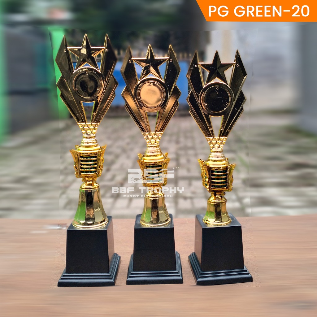 Jual Piala Set Pagoda Hijau PG GREEN-20 Juara 1-2-3 | Shopee Indonesia