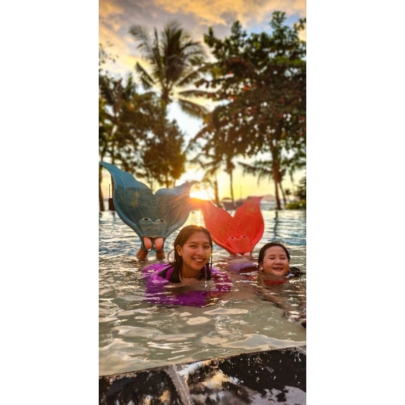 Jual Mahina Merfin Mermaid Monofin aqua moana gypsea black | Shopee ...