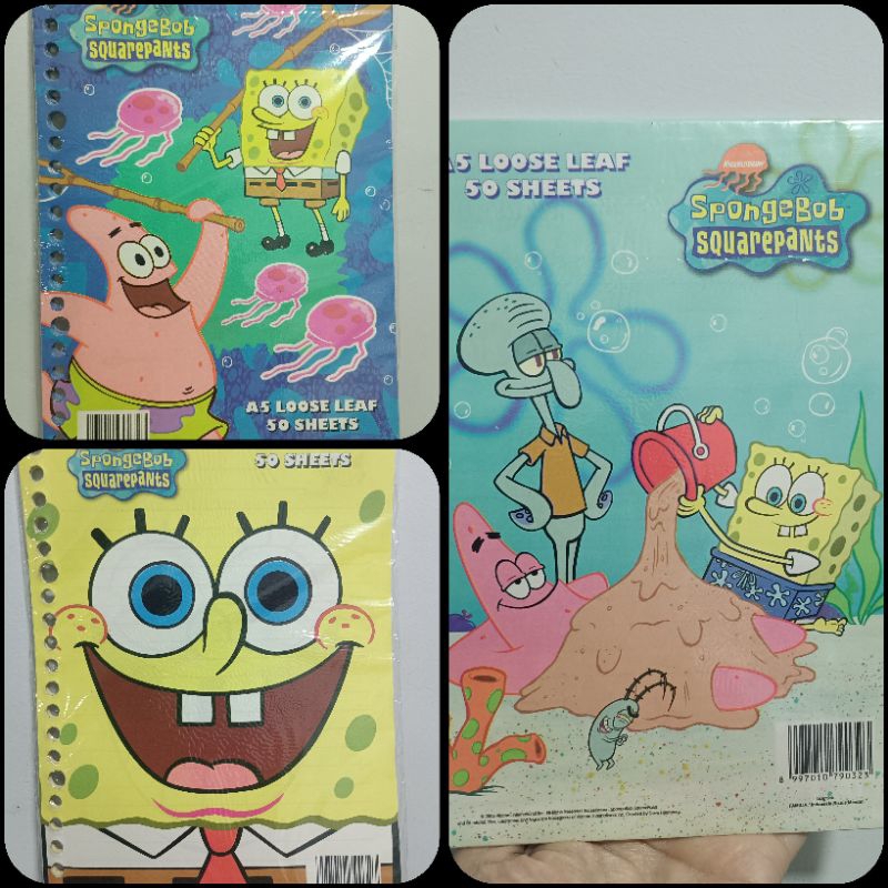 Jual Kertas File/ Binder A5 Loose Leaf Kartun - Spongebob Squarepants ...