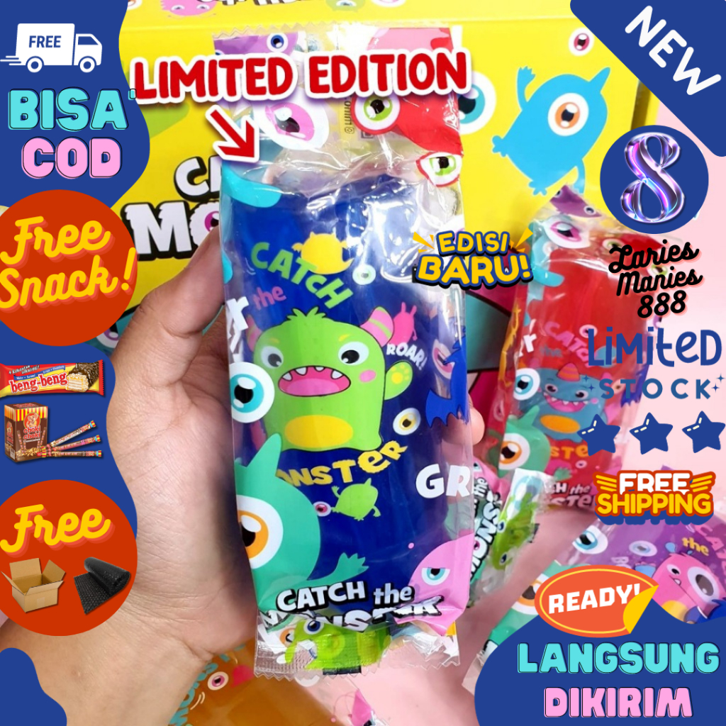 Jual TERBARU Mainan Anak Monster Air Licin Viral Rhino Catch The ...