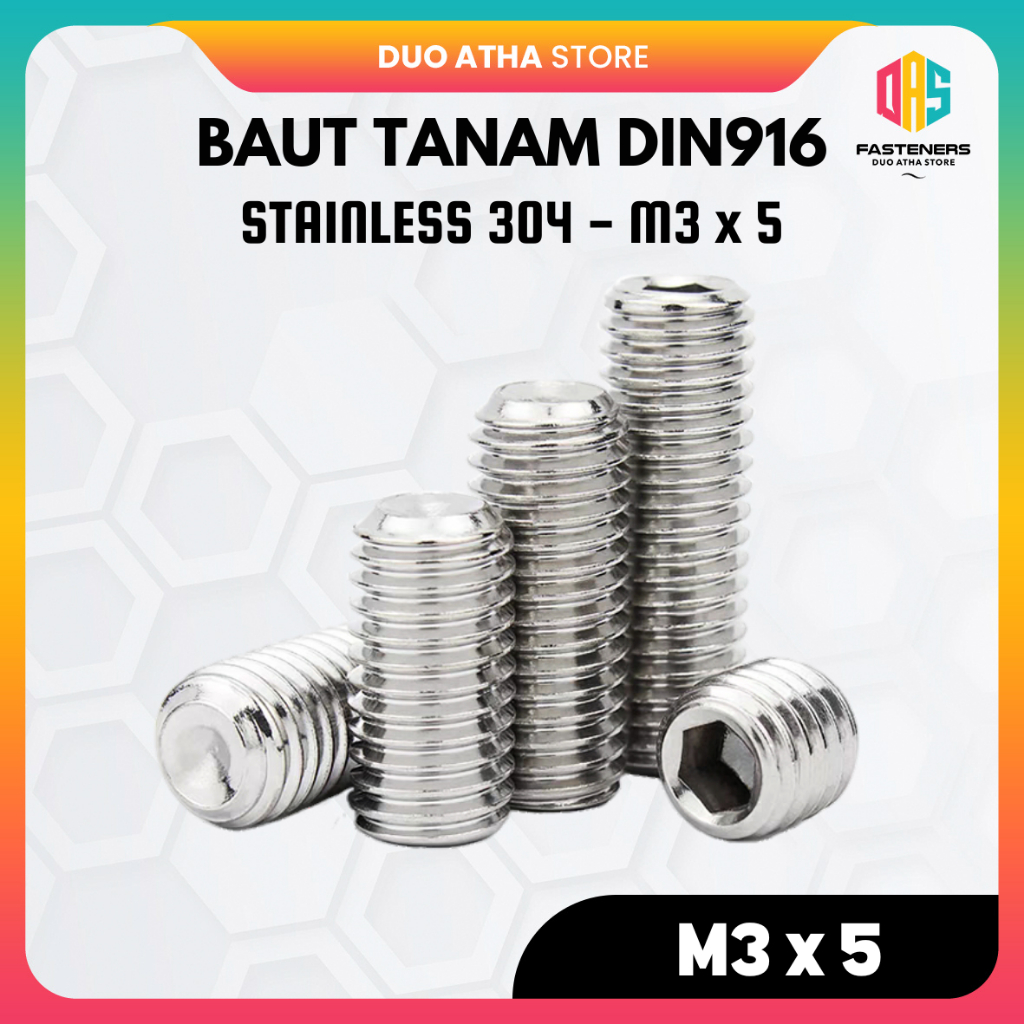 Jual Baut Tanam L M3 x 5 / L-Set Socket M3x5 Stainless SS304 | Shopee Indonesia