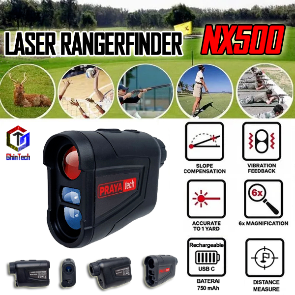 Jual Rangefinder Teleskop Laser Range Finder ukur jarak 500 m 600 m 600 meter golf berburu ...