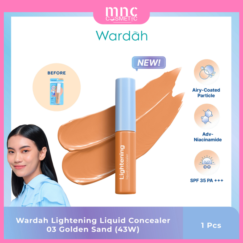 Jual WARDAH LIGHTENING LIQUID CONCEALER 7 GR 03 GOLDEN SAND (43W ...