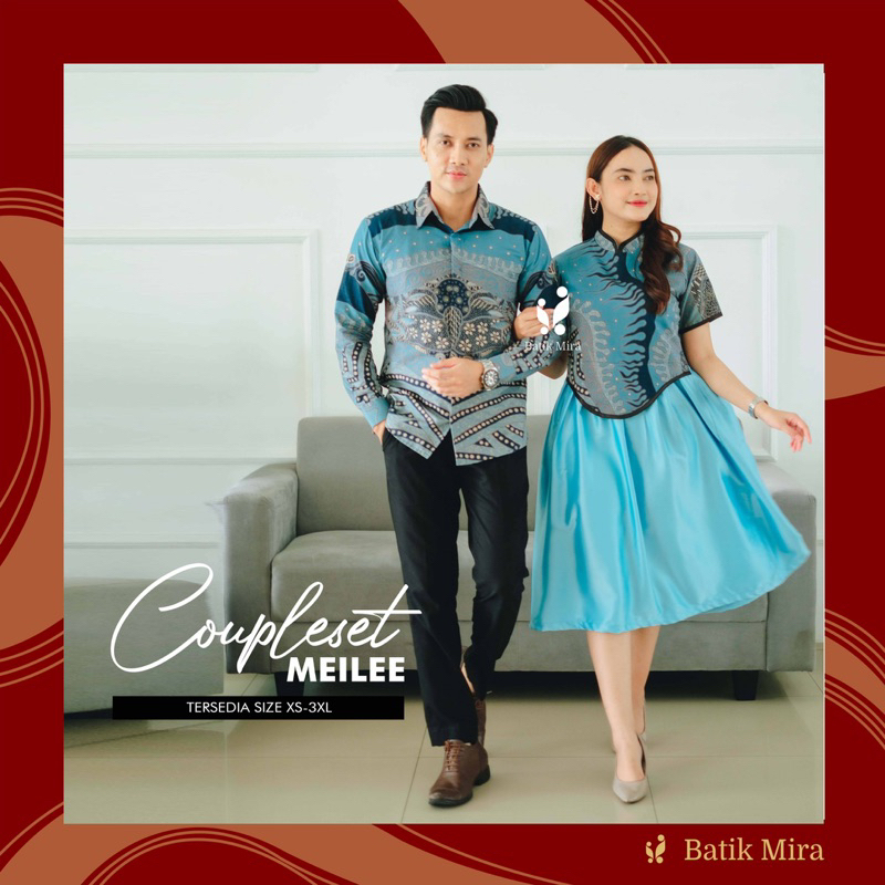Jual COUPLE BATIK PREMIUM MEILEE | DRESS FULL TRIKOT PREMIUM DAN KEMEJA FULL FURING ...