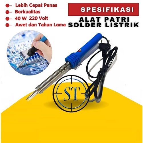 Jual Solder 30/40W Gagang Plastik Murah Meriah Panas Solder Tangan ...