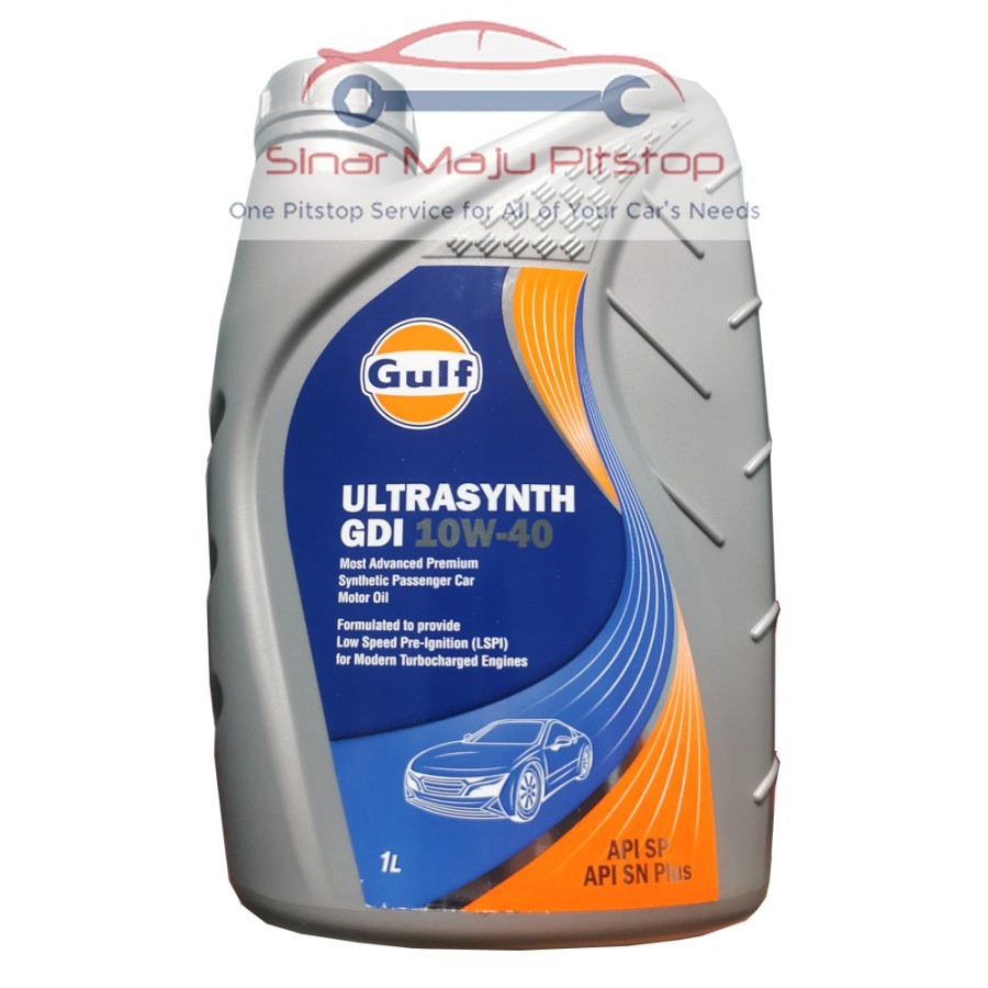 Jual GULF OIL Ultrasynth GDI 10W-40 API SP - Pelumas Oli Mobil Bensin ...
