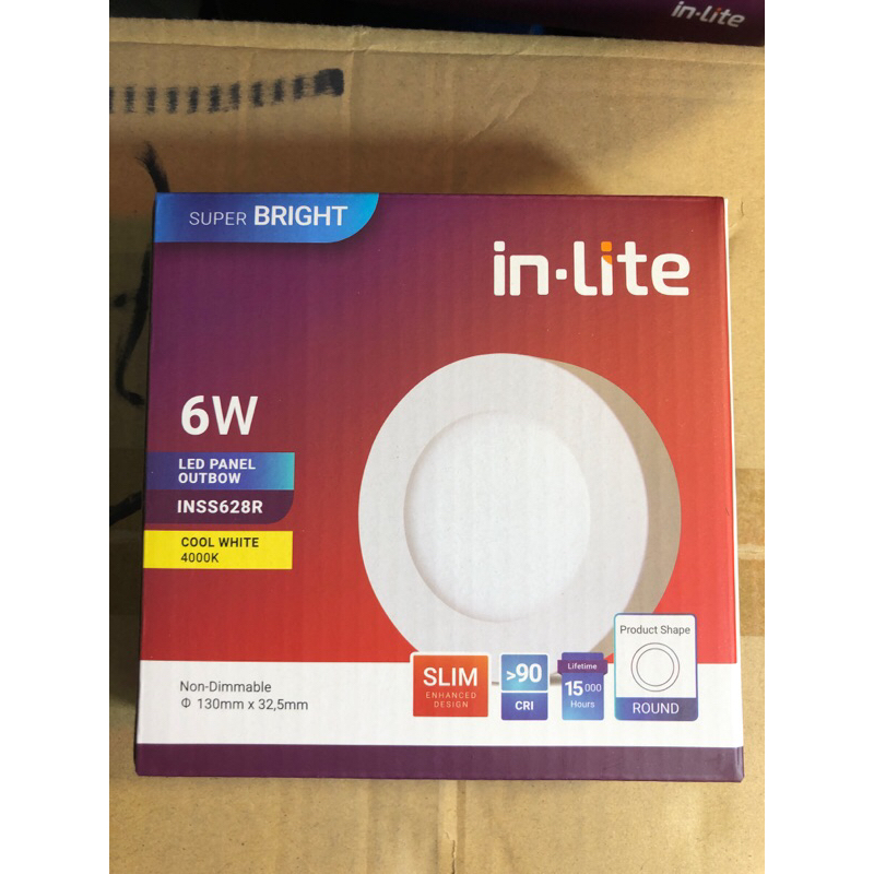 Jual LED panel Outbow bulat 6w 6 w 6 watt 6watt INSS628R INLITE IN LITE ...