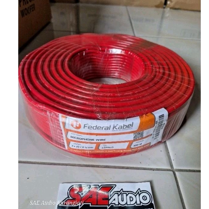 Jual Kabel Mic Streo Federal 100meter | Shopee Indonesia