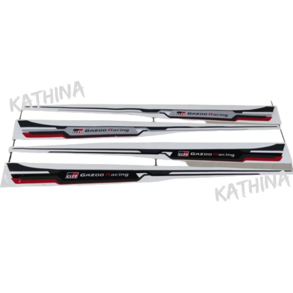 Jual Stiker Body Samping Pintu GR Mobil Toyota Yaris Sticker Gazoo ...