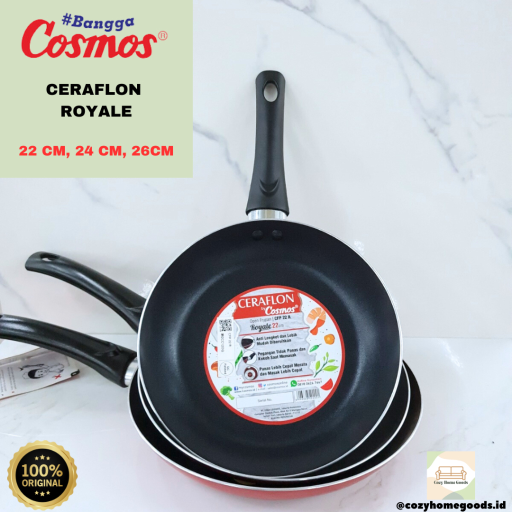 Jual Panci Teflon Anti Lengket - Cosmos Ceraflon Royale 22cm / 24cm ...