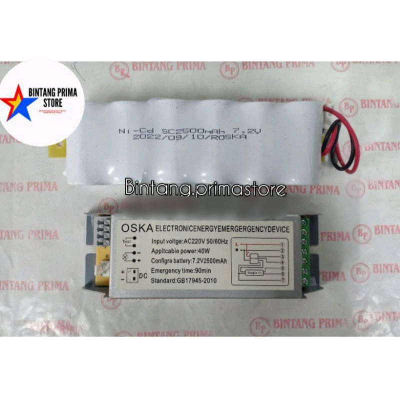 Jual Trafo + Baterai / Battery Lampu Emergency / Lampu TL 18-36 Watt ...
