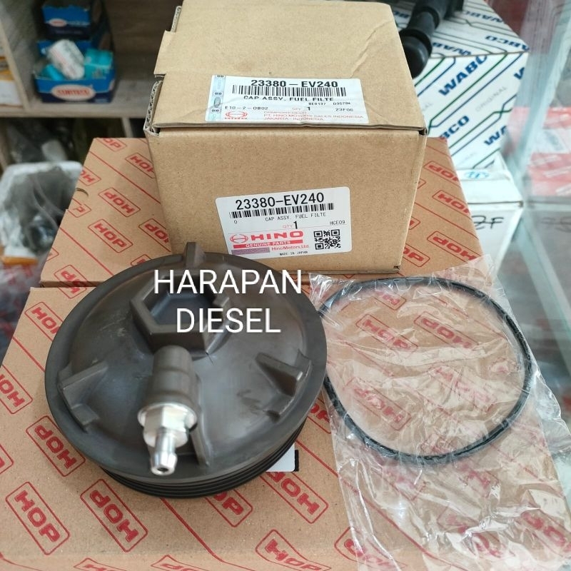 Jual TUTUP FILTER SOLAR HINO 500 FM285 FM265 23380-EV240 ASLI | Shopee ...