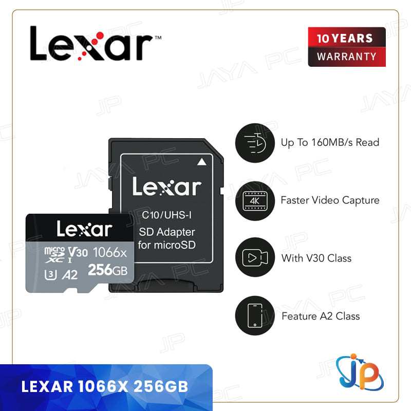 Jual Lexar Professional 1066x MicroSDXC A2 256GB 4K - Micro SD ...