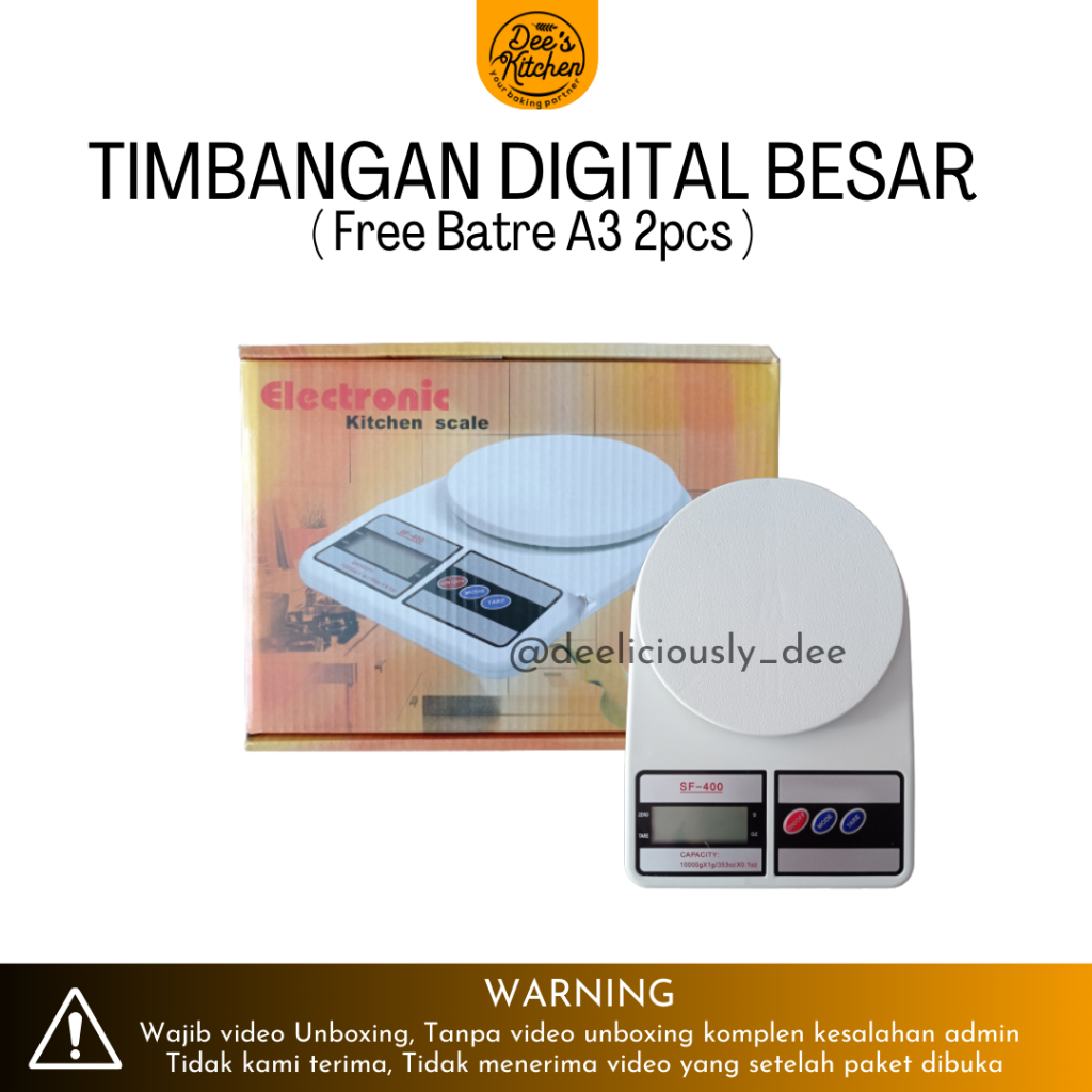 Jual Timbangan digital (besar) Timbangan Dapur / Kitchen scale | Shopee ...