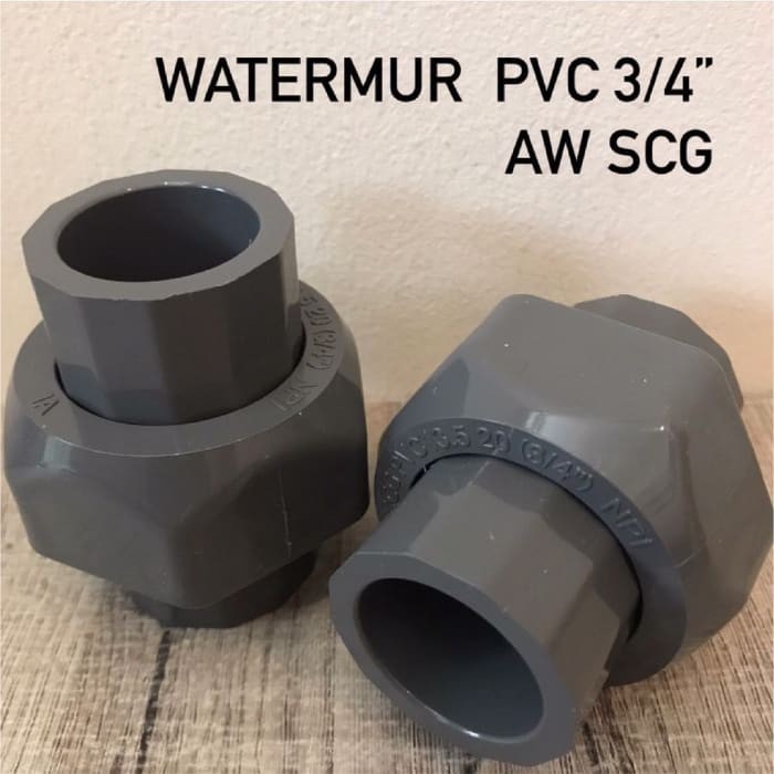 Jual Water Mur PVC AW SCG Tebal / SCG Solvent cement Union (TEBAL ...