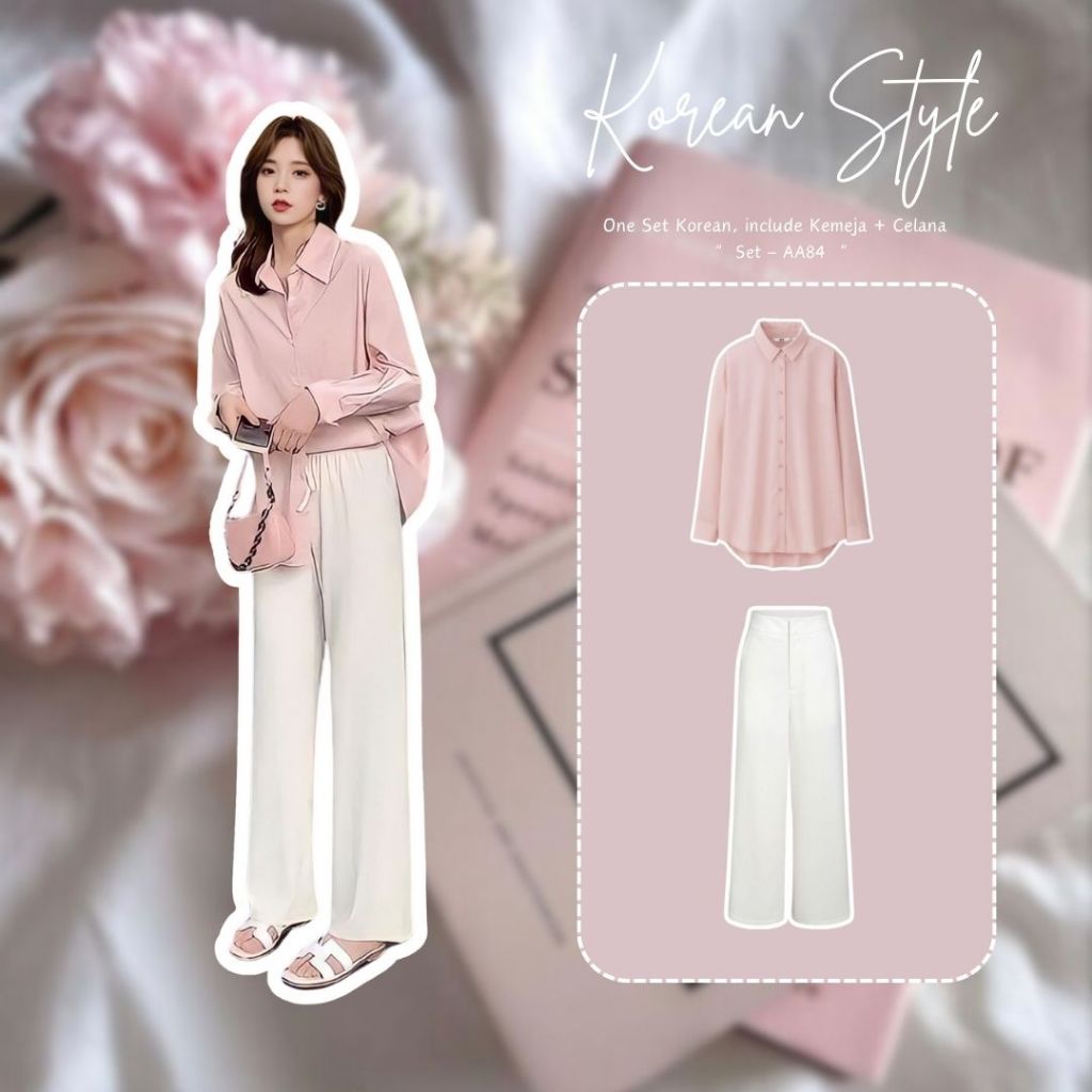 Jual 2in 1 One Set Korean Style OOTD Korean Outfit Ullzang One Set ...