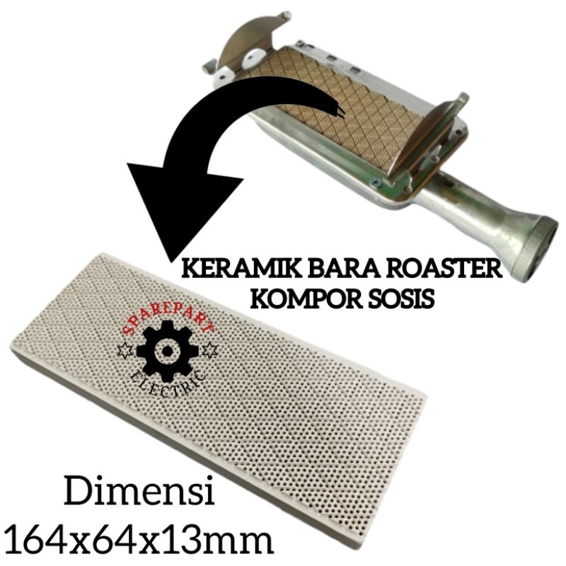 Jual KERAMIK BARA KOMPOR SOSIS ROASTER MULTI UKURAN 164X64X13MM ...