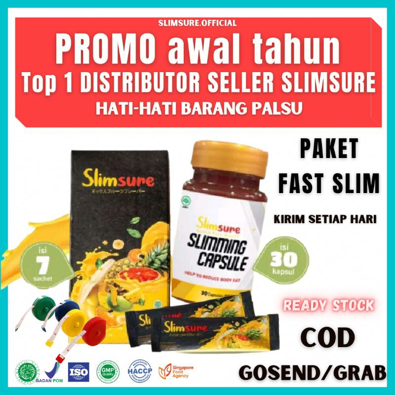 Jual SLIMSURE PAKET FAST SLIM ( pelangsing - penurun berat badan - detox - diet - obat kurus ...